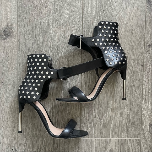 Alexander McQueen | Shoes | Alexander Mcqueen Rocker Black Leather Stud ...